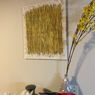 30x40 Large Textured Wall Art, Beige and White Textured Painting, Arches Plaster Art ...