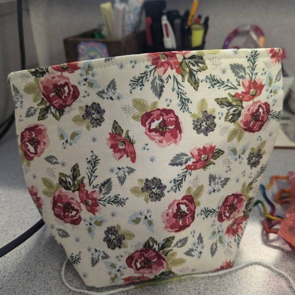 Yarn Bowl Cozy Basket, Rifle Paper Co Orchard Garden Party Ivory, Gifts ...