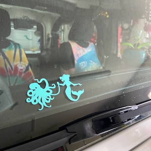 Mermaids Octopus Vinyl Decal for 4x4 & Car Windshields. - Etsy