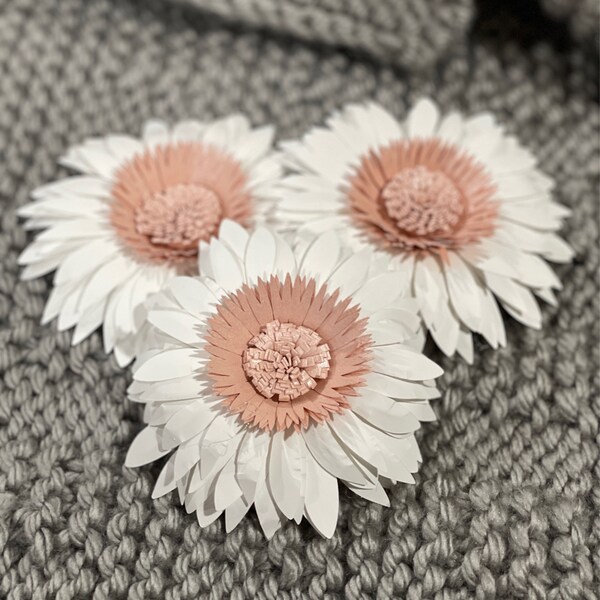 Daisy Paper Flower Pattern With Tutorial, SVG Cut Files and PDF ...