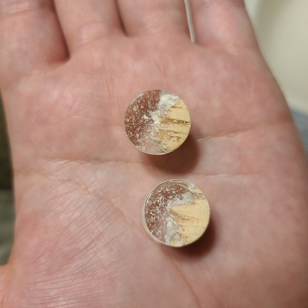 Pair of Wood Resin Plugs, 0g Plugs, Plugs and Tunnels, 00 Gauges, Resin ...
