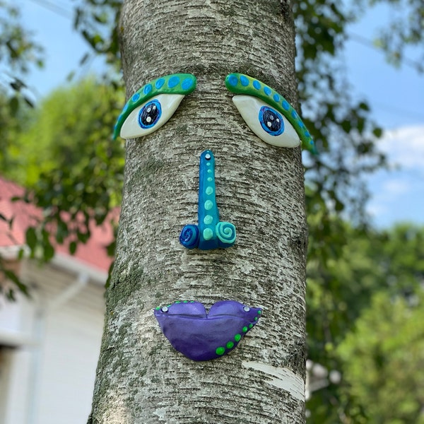 Tree Face,tree Decor, Gift Ideas,garden Art Tree Art Outdoor Decor Yard ...