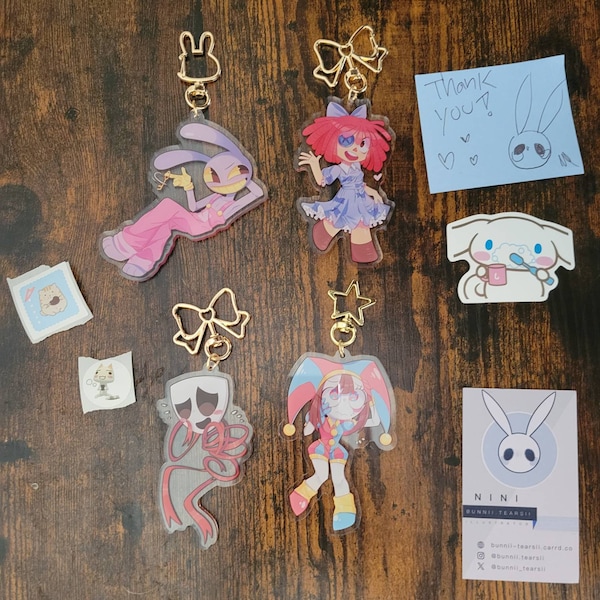 The Amazing Digital Circus Acrylic Keychain Double Sided! - Etsy