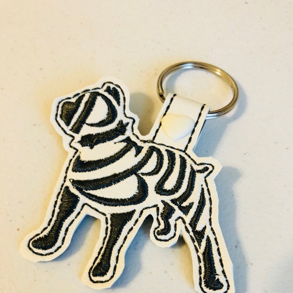 Embroidery Design Digitized Pit Bull Text Fill Keychain 4 X 4 - Etsy