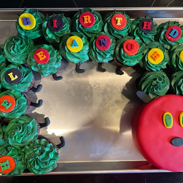 Fondant Edible Letters for Birthday Cake or Cupcake Decorations Any ...