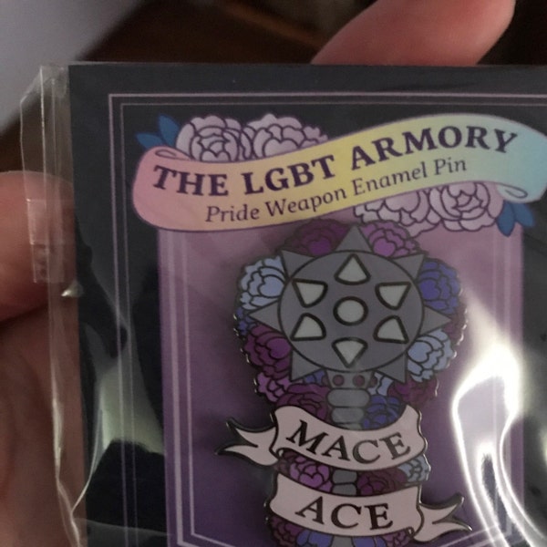 Mace Ace Enamel Pin - Etsy