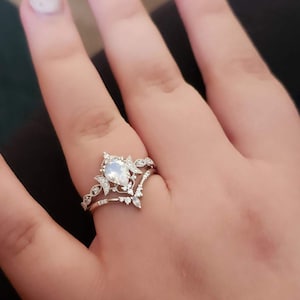 Salt and Pepper Crystal Ring Coffin Cut Black Rutilated Quartz ...