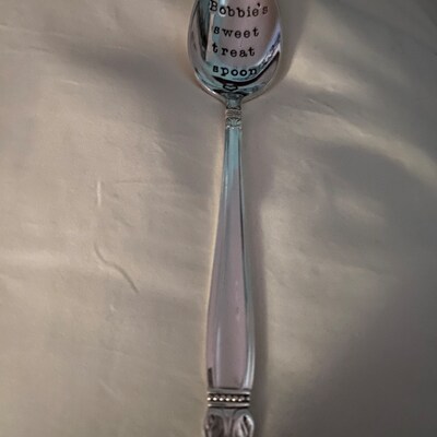 May You Always Have One More Spoon, Spoonie, Vintage Hand Stamped ...
