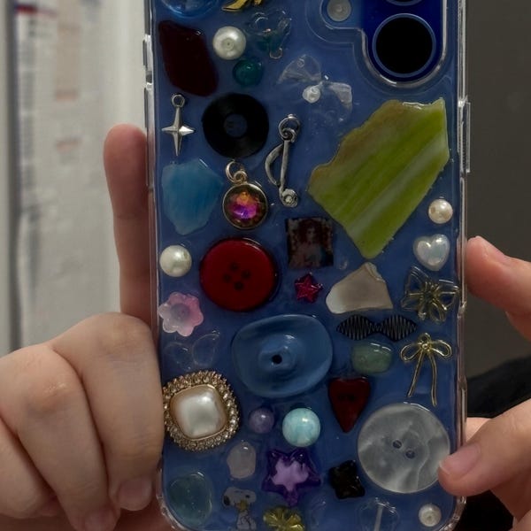 CORALINE THEMED Custom Resin Charm Phone Case EXAMPLE - Etsy