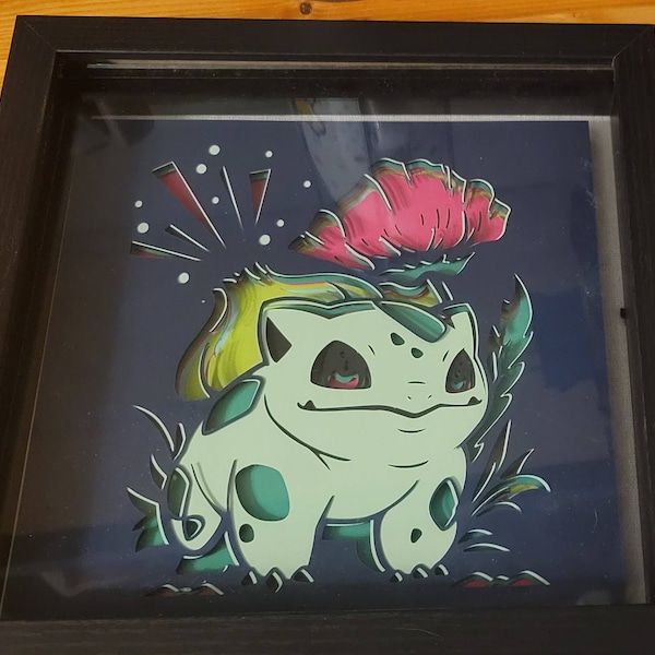 Anime Alien Fighter Shadow Box Template SVG Files for Cricut - Etsy