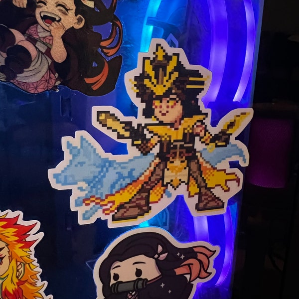 Overwatch 2 Amaterasu Kiriko Pixel Spray Vinyl Sticker - Decal, Laptop ...