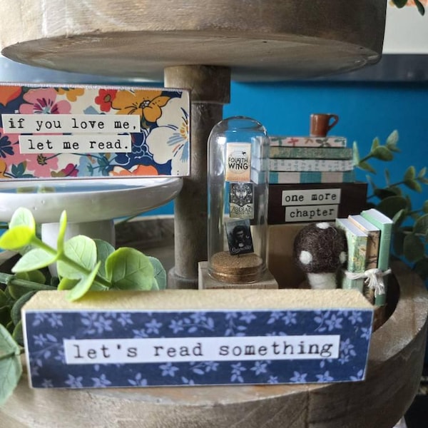 Custom Favorite Book Mini Display Bookish Gift for Book Lover Tiny Book ...
