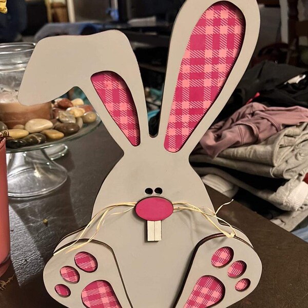 Bucktooth Bunny Standing Bunny Bunny Cutout Easter Decor - Etsy