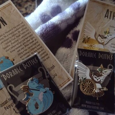 Bastet // Egyptian God Hard Enamel Pin // Dorable Deities // 35mm Tall ...