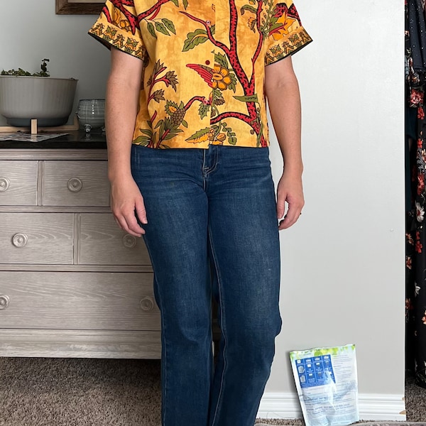 Crop Shirt Sewing Pattern, Women Shirt Pattern, Short Shirt Pattern ...