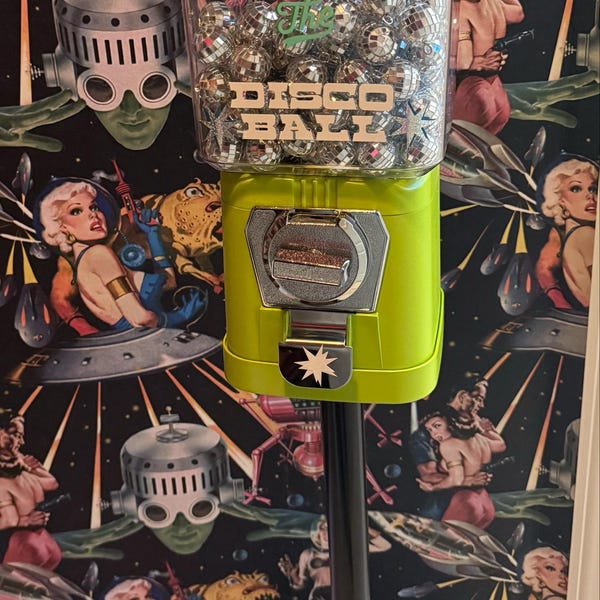 Customizable Disco Ball Dispenser: Retro Party Vending Machine for ...