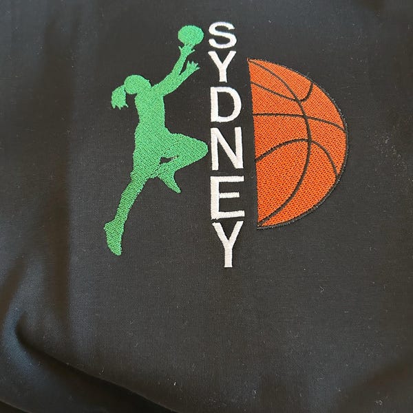 Basketball Embroidery Design, Sport Embroidery Design, Baĺl Embroidery ...