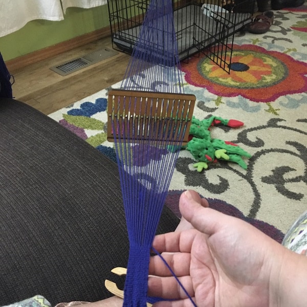 Pocket Loom and Shuttle- Rigid Heddle Loom, Backstrap Weaving, Band ...