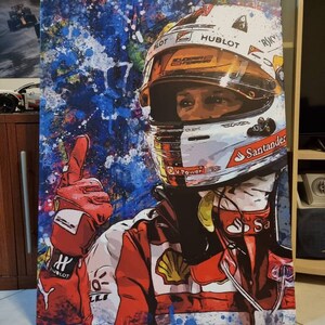 Lewis Hamilton Mercedes Car 2023 F1 Limited Edition Canvas / Print ...