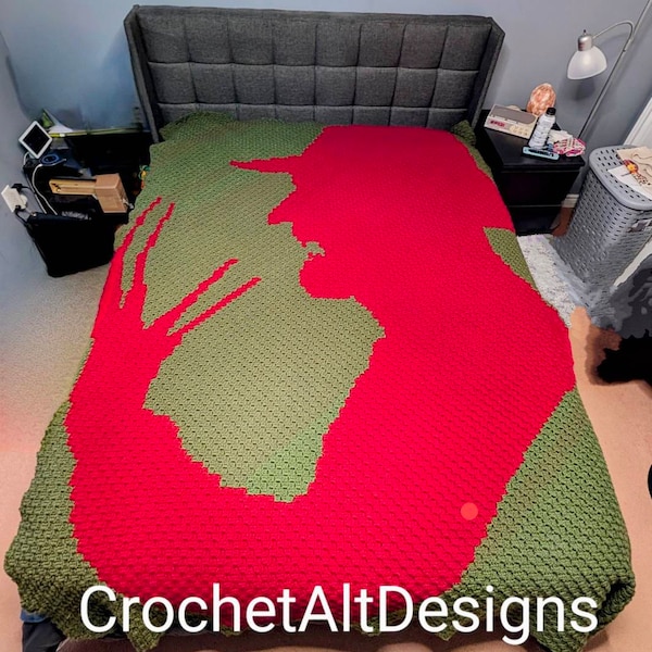 Art the Clown, Terrifier Horror Movie C2C Crochet Graphgan Blanket ...