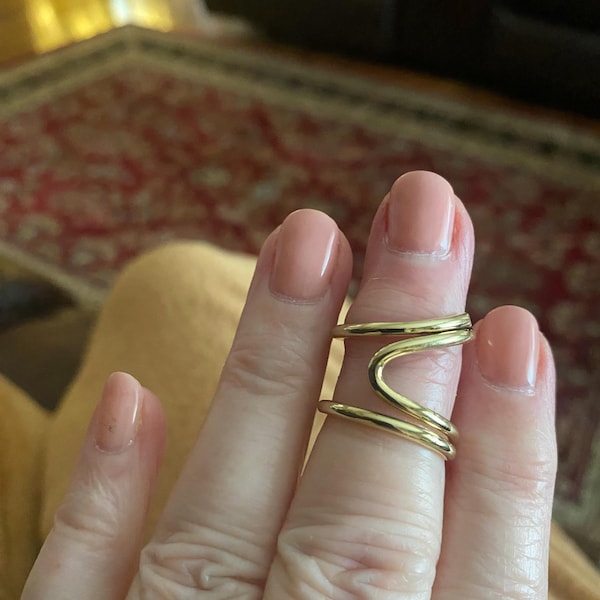 Lateral Deviation Arthritis Splint Ring, Adjustable Brass, Bronze ...