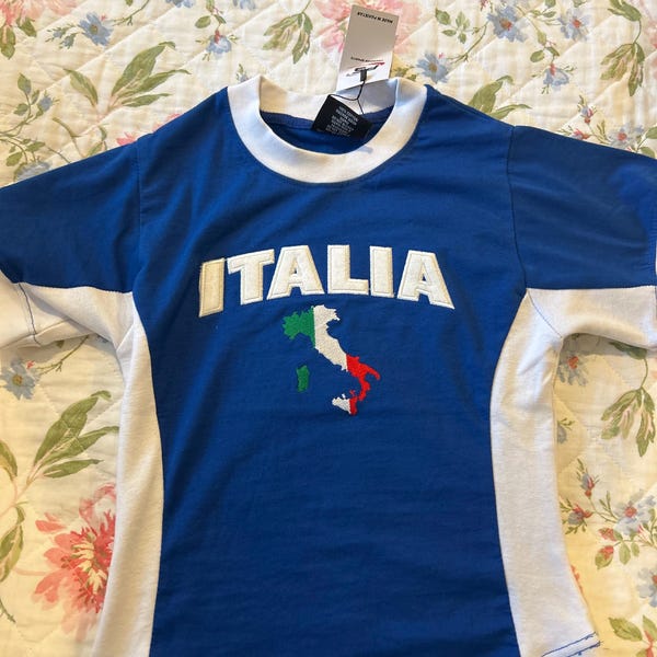 Italy Embroidered Baby T- Shirt - Etsy