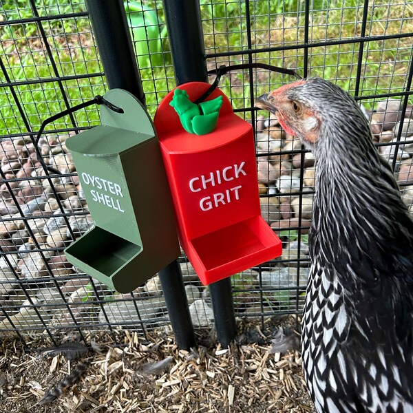 Chicken Oyster Shell/grit Feeder – 3D Printed, Mess-free Design for ...