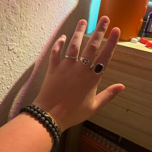 Multi Stone Silver Ring Beautiful Design Ring Boho Stone - Etsy