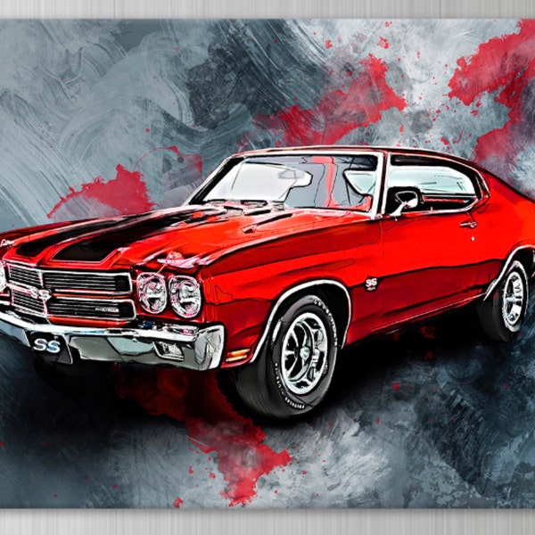 Engine Canvas, Motor Wall Art, Auto Mechanic Gift, Auto Repair Shop ...