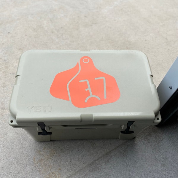 Livestock Ear Tag Brand Decal, Ear Tag Decal, Livestock Brand Truck ...