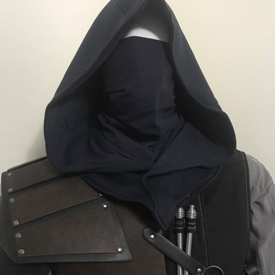 Elven Hooded Costume Cape Wool Elf Cosplay Ears Capelet Medieval Hood ...