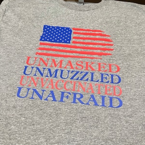 Unmasked Unmuzzled Unvaccinated Unafraid Svg 4th of July Svg - Etsy