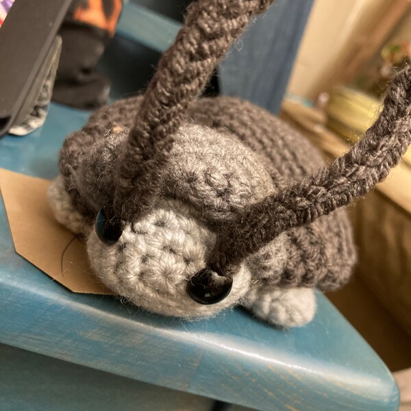 Pill Bug Plush - Roly Poly - Stuffed Crochet Animal - Greyscale - Gray ...