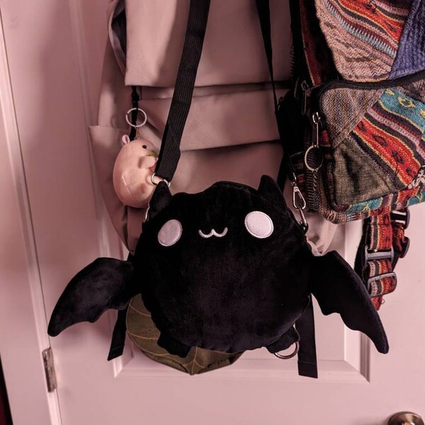 Cute Plush Bat Mini Crossbody Bag / Backpack - New Higher Quality ...