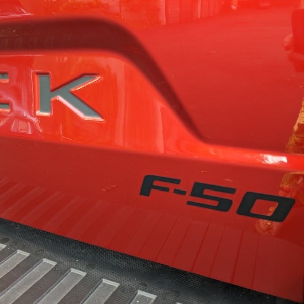 2pcs F50 F-50 Letters Tailgate or Fender Decal Compatible With Ford ...