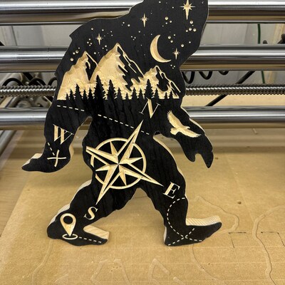 Starry Night Eagle Silhouette, CNC File, DXF, Digital File Download - Etsy