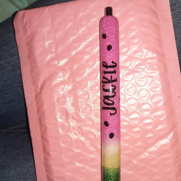 Watermelon Pen| Watermelon Glitter Pen| Personalized Pen| Glitter Pen ...