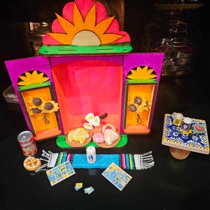 1:12 Day of the Dead Altar Laser Cut Dollhouse Miniature Ofrenda KIT ...