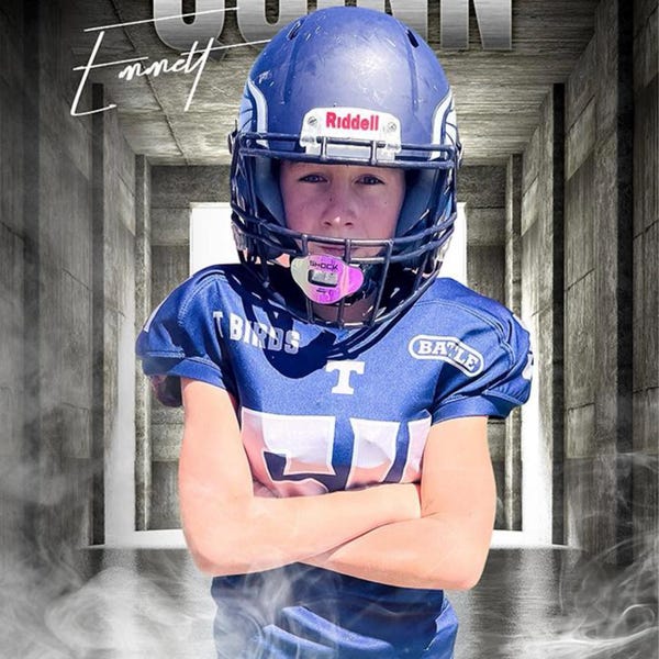 Custom-printed Vinyl Football Banner, Weatherproof High School Senior ...