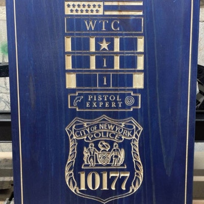 Personalized NYPD SCPD NCPD Retirement Plaque Shield Backing Medal ...