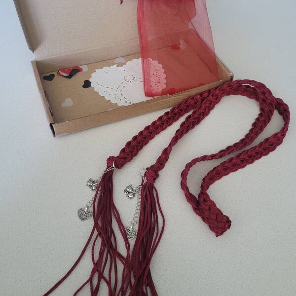 Threefold Handfasting Triple Cord Set - Ivory & Pink - Three Cords ...