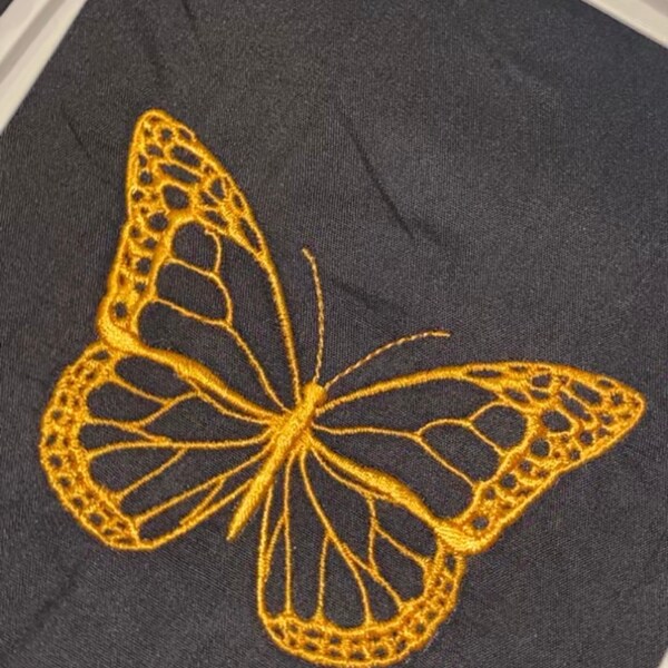 Elegant Butterfly - Machine Embroidery Design - Etsy