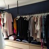 Ceiling Clothes Rack// Clothing Rack // Ceiling Rack // Ceiling Storage ...
