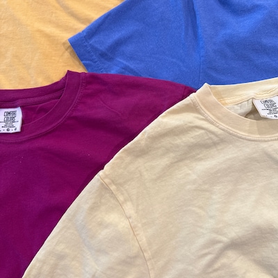 Comfort Colors Tshirt, Heavyweight Shirt 100% Cotton, Garment-dyed ...