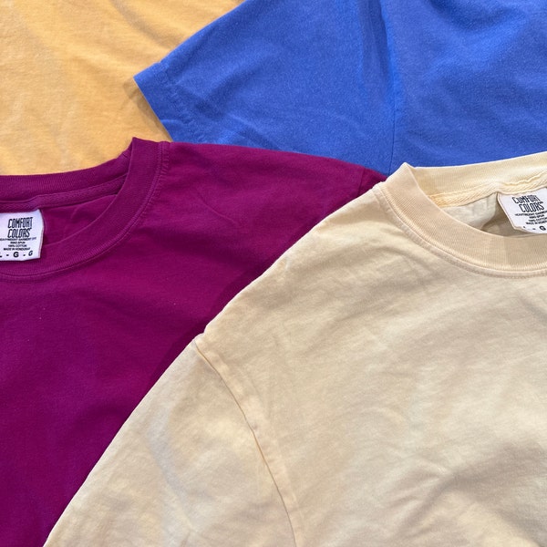 Comfort Colors Tshirt, Heavyweight Shirt 100% Cotton, Garment-dyed ...