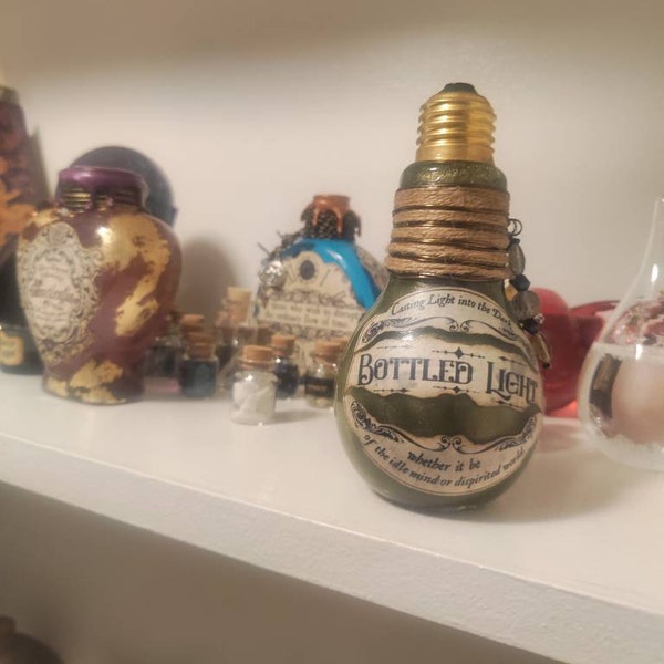 Bottled Light Potion/steampunk Color Changing Potion - Etsy
