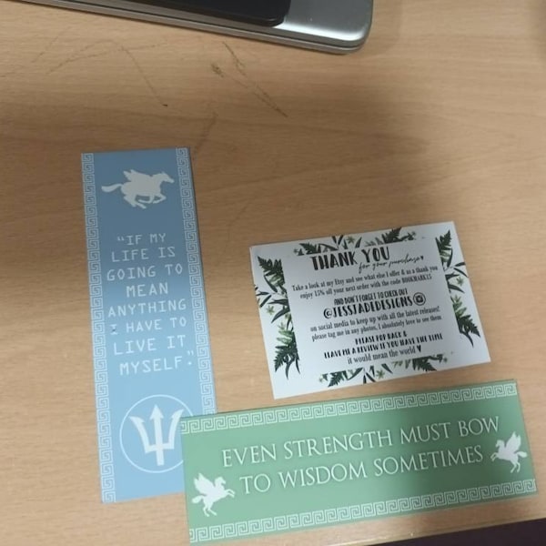 120. Percy Jackson Inspired Bookmarks - Etsy