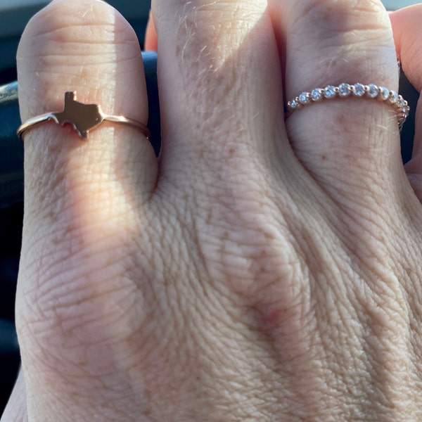 Custom State Ring • Custom City Ring • Sterling Silver State Initials ...