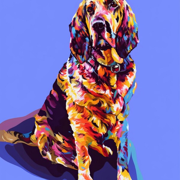 Pop Art Pet Portrait, Custom Pet Pop Art, Pop Art Dog Portrait, Pet Pop ...