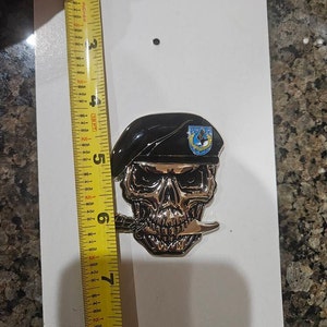US Army 3rd SFGA Special Forces Group Green Berets Creed Reapers Skull ...